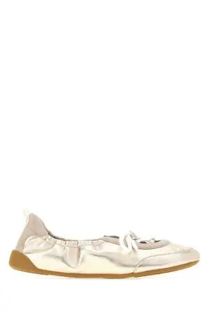 Chloé Ovine Leather Kick Ballerina Flats - Gold