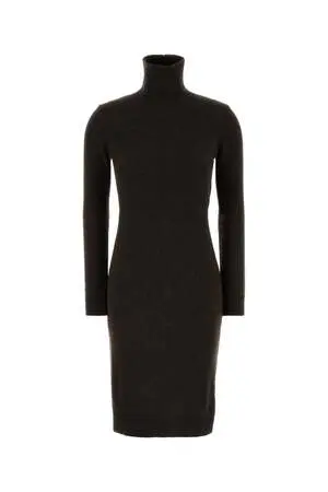 MAISON MARGIELA Turtleneck Wool-blend Sweater Dress - Brown
