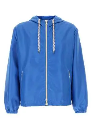 Gucci Inspired Nylon Jacket - Blue