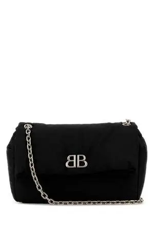 Balenciaga Medium Monaco Shoulder Bag In Nylon, 36cm X 24cm X 11cm With Adjustable Strap - Multicoloured