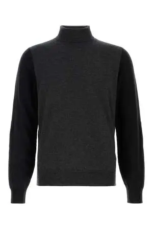 MAISON MARGIELA Two-tone Wool Turtleneck Pullover