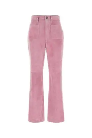 Chloé Lamb Suede Flare Pants