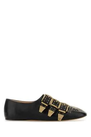 Chloé Chlo1? No Brand; Include Susan Leather Ballerinas - Black