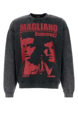 Dsquared2 Slated Cotton Sweatshirt - Black