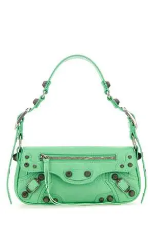 Balenciaga Balenciaga Light Green Lambskin Le Cagole Mini Sling XS Shoulder Handbag Green