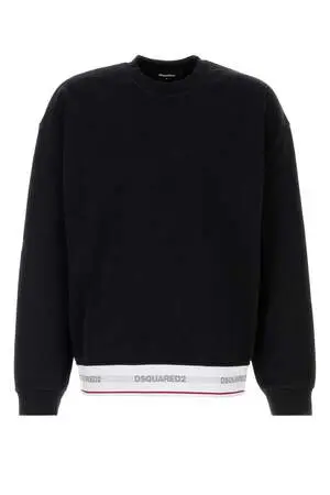 Dsquared2 Oversized Cotton Sweatshirt - Black