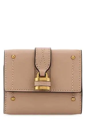 Chloé Antiqued Mini Paddington Leather Wallet - Pink
