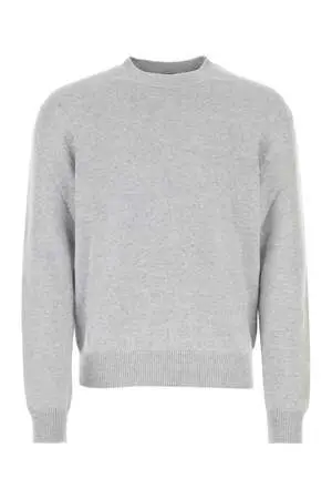 Bottega Veneta Melange Stretch Cashmere Blend Sweater - Grey