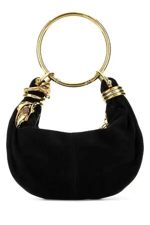 Chloé Mini Suede Bracelet Handbag - Black