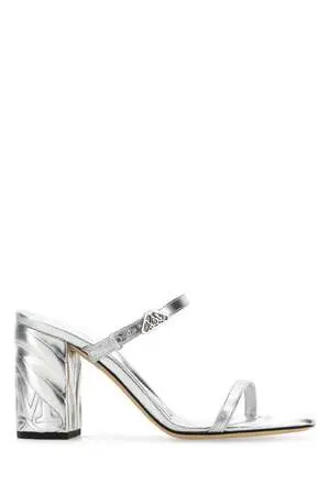 Alexander McQueen Leather Seal Flat Sandals