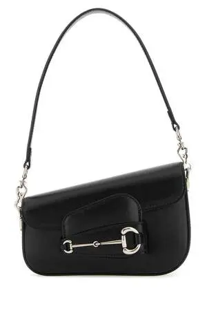 Gucci Horsebit 1955 Mini Leather Handbag, 19.5 Cm - Black