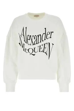 Alexander McQueen Cotton Sweatshirt For - White