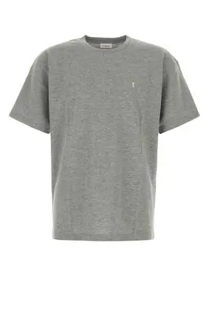 Saint Laurent Piqué T-shirt For - Grey