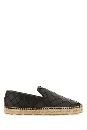 Bottega Veneta Woven Leather Espadrilles - Brown