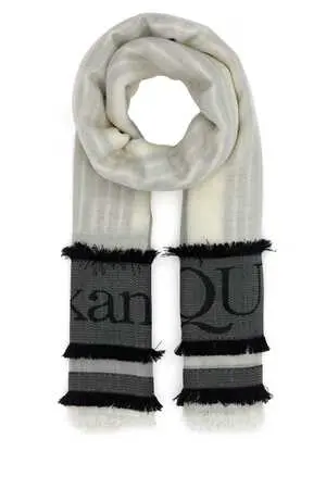 Alexander McQueen Foulard-style Wool Blend Scarf, 140 Cm - Multicoloured