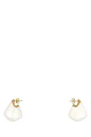 Bottega Veneta Ceramic & Silver Small Finn Earrings, 3 Cm X 3.5 Cm - Multicoloured