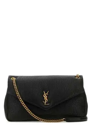 Saint Laurent Calypso Big Leather Shoulder Bag, 28 X 22 X 12 Cm Crossbody - Black