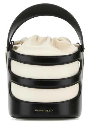 Alexander McQueen Two-tone Leather Rise Bucket Handbag - Multicoloured