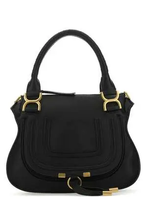 Chloé Marcie Mini Leather Small Handbag - Black