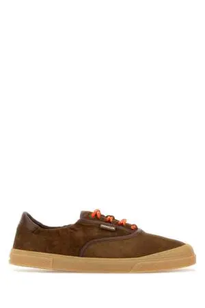Moncler Vera Leisure Suede Sneaker For - Brown