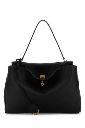 Balenciaga Large Rodeo Leather Handbag - Black