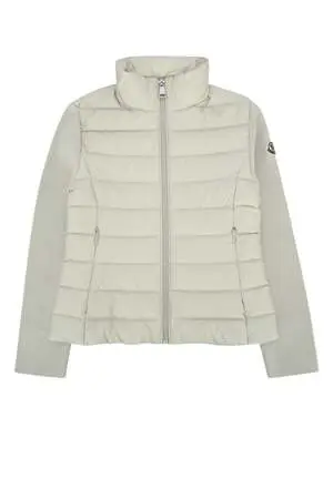 MONCLER JR Wool-blend Cardigan With Collared Front