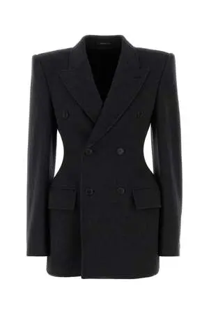 Balenciaga Cashmere-blend Blazer - Grey