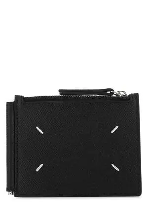 MAISON MARGIELA Leather Card Holder - Black