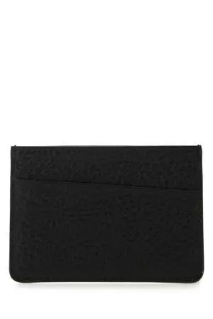 MAISON MARGIELA Mini Leather Card Holder, 10 Cm X 7 Cm - Black