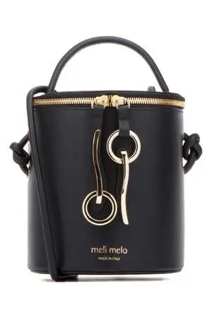 Meli Melo Leather Handbag - Black