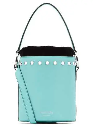 Meli Melo Leather Handbag - Turquoise