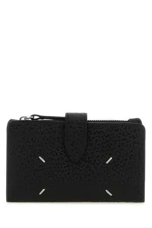 MAISON MARGIELA Mini Leather Wallet 13.5cm X 8cm - Black