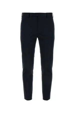 PT TORINO Stretch Cotton Tailored Trousers - Black