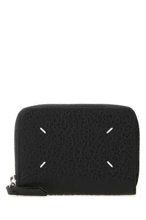 MAISON MARGIELA Mini Leather Wallet 12 Cm X 9 Cm X 2 Cm - Black