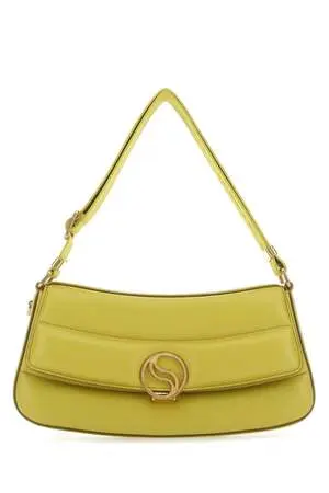 Stella McCartney Alter Mat Shoulder Handbag With Antiqued Golden Hardware, 27cm X 13cm X 5cm - Green