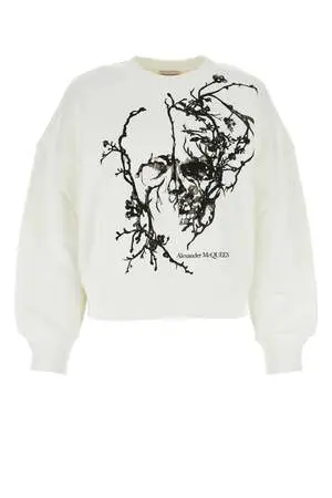 Alexander McQueen 100% Cotton Sweatshirt - White