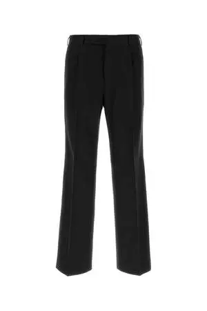 PT TORINO Cotton-wool Blend Tapered Dress Pant For - Black