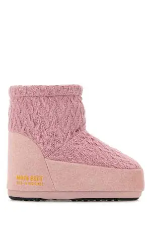 Moon Boot Icon Low Ankle Fabric Boots - Pink
