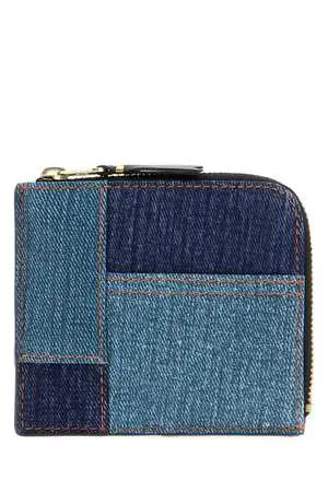 Comme Des Garçons Two-tone Denim Mini Coin Purse - Multicoloured