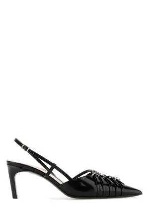 Gucci Leather Pumps With 6.5 Cm Heel - Black