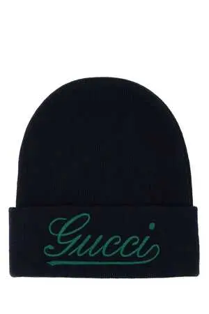 Gucci Gucci Men's Wool Beanie Hat Blue