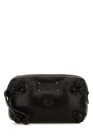 MAISON MARGIELA Glam Slam Mini Nappa Leather Clutch - Black