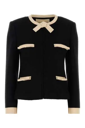 Valentino Garavani Tweed Blazer With Silk-lined Interior