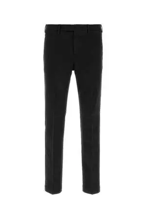 PT TORINO Stretch Cotton Tailored Trousers - Black