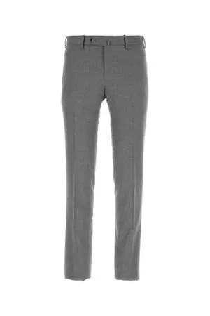PT TORINO PT TORINO Stretch Virgin Wool Tailored Trousers Grey