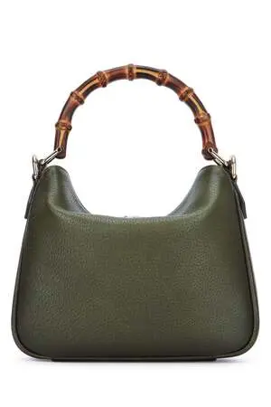 Gucci Bamboo Handle Hobo Bag - Green