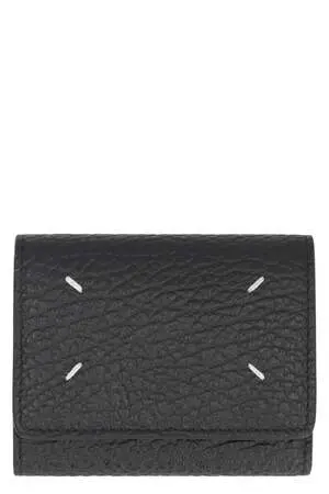MAISON MARGIELA Leather Wallet 10.5 X 8.5 X 2 Cm - Black