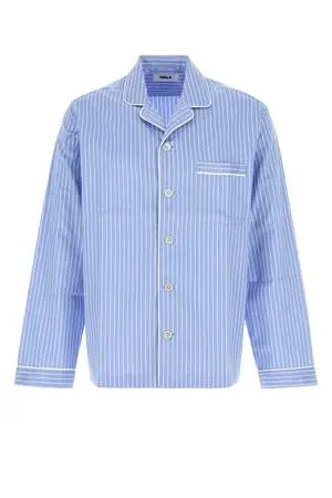 TEKLA Striped Organic Cotton Sateen Shirt - Stripped