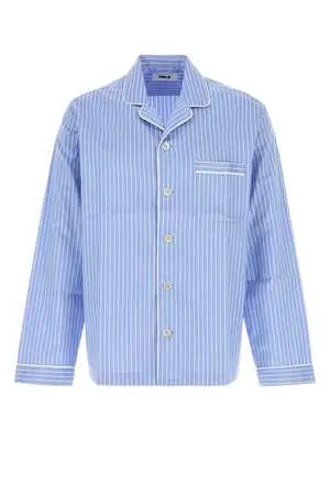 TEKLA Striped Organic Cotton Sateen Shirt - Stripped