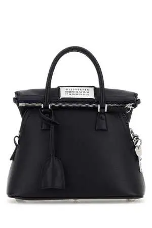 MAISON MARGIELA Navy Leather Mini 5ac Handbag - Blue